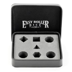 Dice Display and Storage Box – Display Your Favorite 7 Piece Set or Store up to 21 Dice. Leatherette Material with Removable Foam Insert