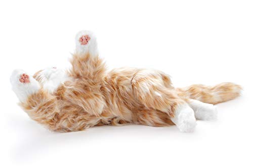 JOY FOR ALL Companion Pet for Seniors - Lifelike Animatronic Cat - Realistic Soft-Touch Fur & Purring - Therapy Stuffed Animal - Toy for Alzheimer's & Dementia - Orange Tabby