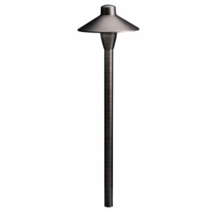 kichler 15478cbr one light path light, centennial brass, 6.75-inch