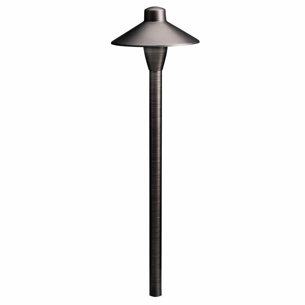 Kichler 15478CBR One Light Path Light, Centennial Brass, 6.75-inch