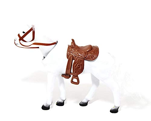 Batty Bargains Majestic Bobblehead Horse with Dashboard Adhesive (White)