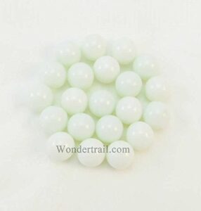 wondertrail vanilla 14mm approximately 9/16 inch glass marbles pack of 20