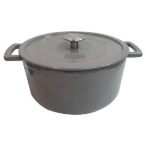 threshold cast iron dutch oven - 3 qt grey