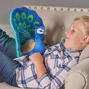 Wild Republic Peacock Plush, Stuffed Animal, Plush Toy, Gifts for Kids, Cuddlekins 12 Inches