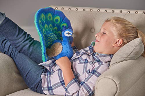 Wild Republic Peacock Plush, Stuffed Animal, Plush Toy, Gifts for Kids, Cuddlekins 12 Inches