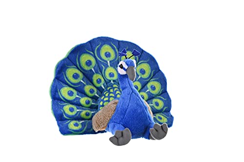 Wild Republic Peacock Plush, Stuffed Animal, Plush Toy, Gifts for Kids, Cuddlekins 12 Inches