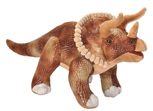 Wild Republic Triceratops Plush, Dinosaur Stuffed Animal, Plush Toy, Kids Gifts, Dinosauria 17 Inches