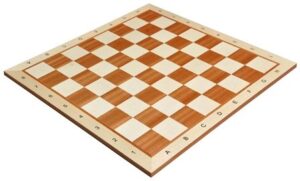 the house of staunton maple & mahogany wooden chess board - 2.5" with notation