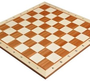 The House of Staunton Maple & Mahogany Wooden Chess Board - 2.5" with Notation