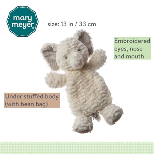 Mary Meyer Afrique Elephant Lovey Soft Toy , 13 Inch (Pack of 1)