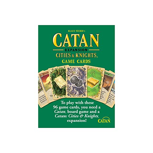 CATAN Cities & Knights Replacement Game Cards - Complete Set of 95 Game Cards for The CATAN Cities & Knights Board Game Expansion (Sold Separately), Board Game Accessories Made by CATAN Studio