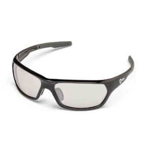 miller 272202 slag safety glasses, indoor/outdoor lens, black frame