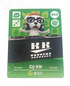 nintendo animal crossing happy home designer amiibo card kk dj kk (keke) 003