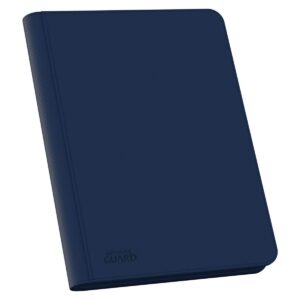 ultimate guard 8 pocket quadrow zipfolio xeno deck case, blue