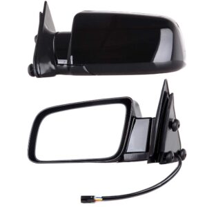 eccpp driver and passenger power side view mirrors replacement replacement fit for chevy for gmc pickup truck suv 15764757 15764758