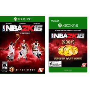 nba 2k16 game + 35,000 vc - xbox one