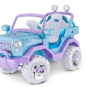 Kid Trax Disney Frozen Kids 4x4 Ride On Toy, 6 Volt, Kids 3-5 Years Old, Max Weight 55 lbs, Single Rider, Battery and Charger Included, Blue