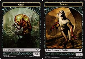 magic the gathering - germ token // zombie token (007/024 // 008/024) - commander 2015