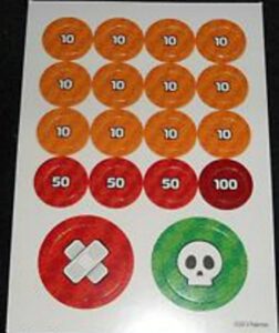 pokemon collectible game cardboard damage counter set