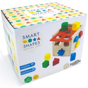 Imagination Generation Wooden Wonders Smart Shapes Sorting Cube (12pcs)