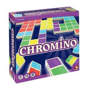 zygomatic chromino deluxe board game - strategic tile-matching fun for the whole family! ages 6+, 1-8 players, 30 min playtime, made