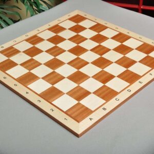 The House of Staunton Maple & Mahogany Wooden Chess Board - 2.5" with Notation