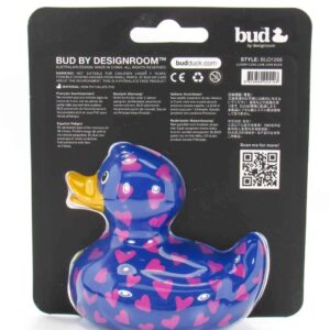 Love Love Love Rubber Duck Bath Toy by Bud Duck | Elegant Gift Packaging - "What more can I say!" | Child Safe | Collectable