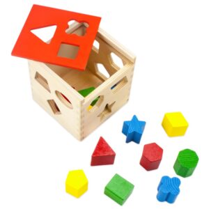 Imagination Generation Wooden Wonders Smart Shapes Sorting Cube (12pcs)