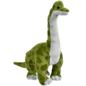 rhode island novelty 15-inch wide animal den brachiosaurus plush, 15" l x 4" w x 11" h