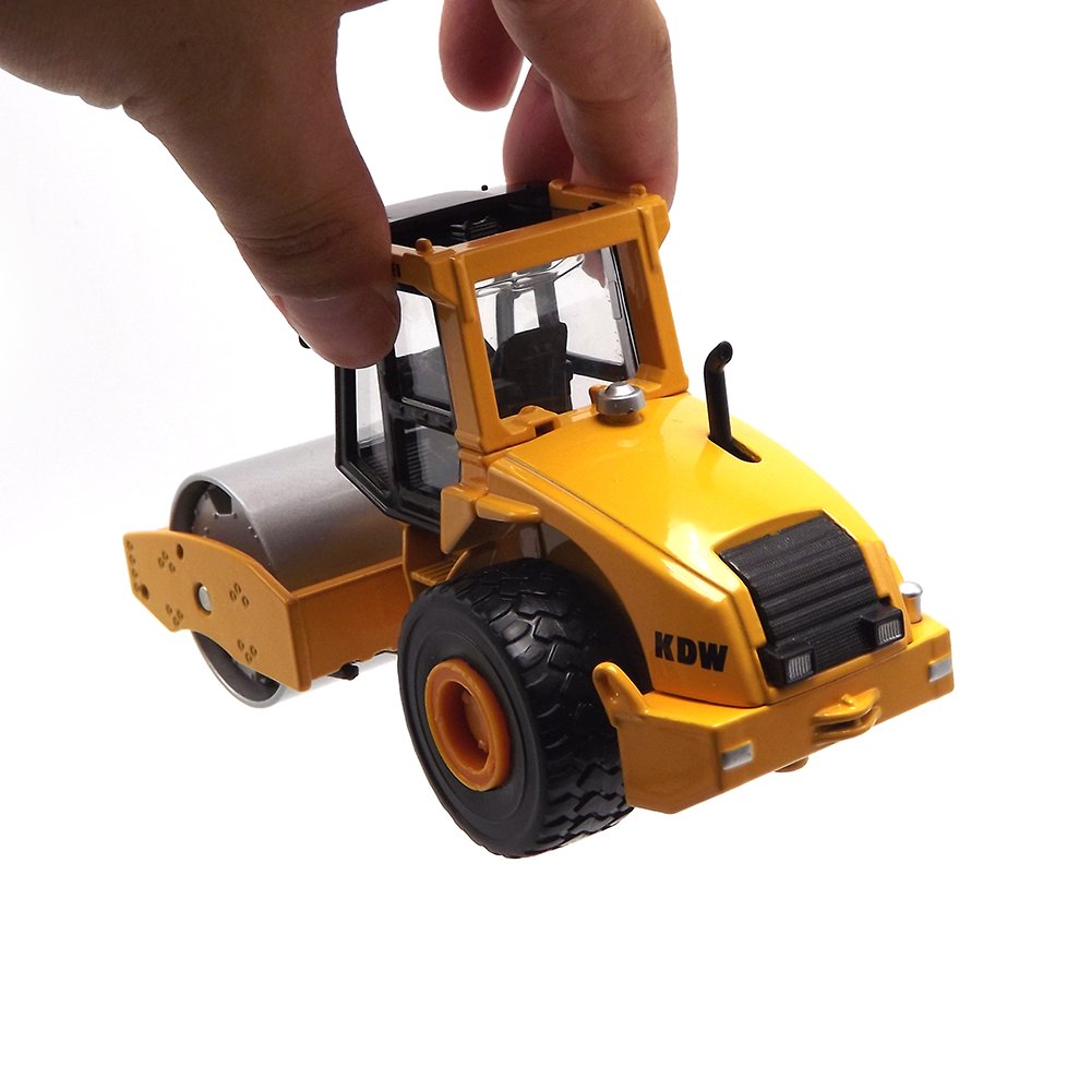 Tipmant Alloy Diecast Road Rollers Kids Vehicle Model Car Children Truck Model Toy Gift Scale: 1:50