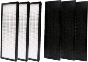 nispira true hepa filter replacement for germguardian flt5000 air purifier ac5000, ac5000e, ac5250pt, ac5350b, ac5350bca, ac5350w, ac5300b, cdap5500, bxap040, bxap250 idylis iap gg 125, 3 packs