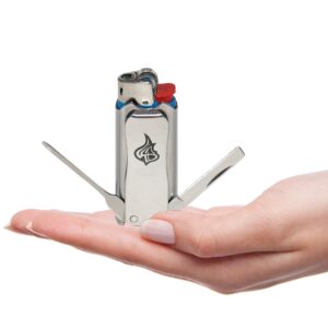 lighterbro micro compact stainless steel lighter sleeve