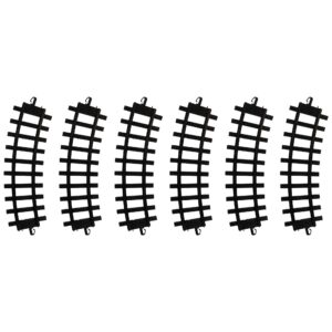 Club Pack of 12 Black Replacement Train Set Track Pieces 10"