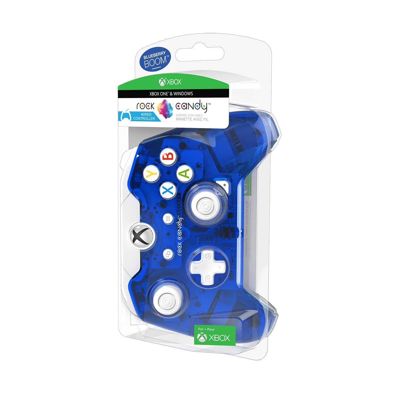 PDP Rock Candy Wired Controller for Xbox One - Blueberry Boom