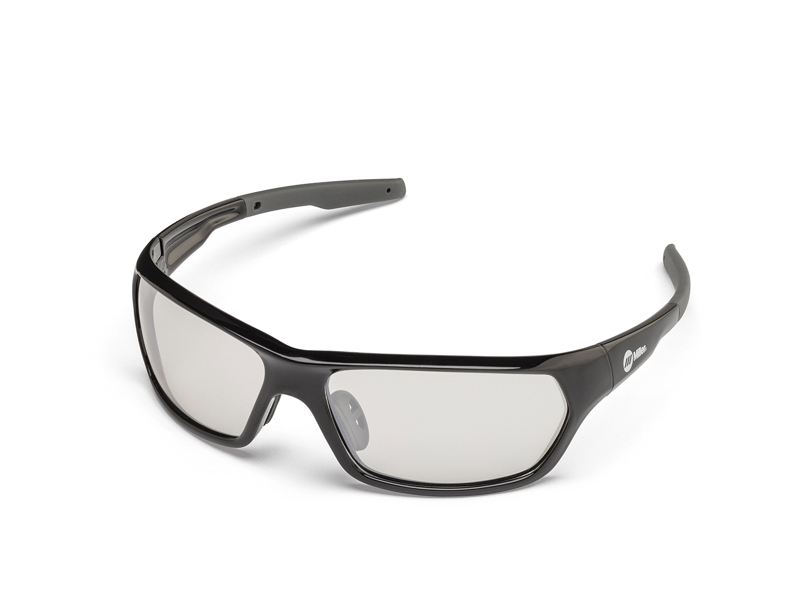 Miller 272202 Slag Safety Glasses, Indoor/Outdoor Lens, Black Frame