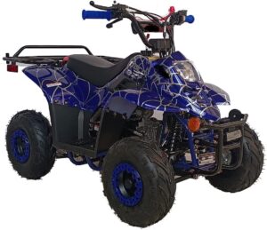 110cc atv four wheelers fully automatic 4 stroke engine 6 inch tires quads for kids spider black