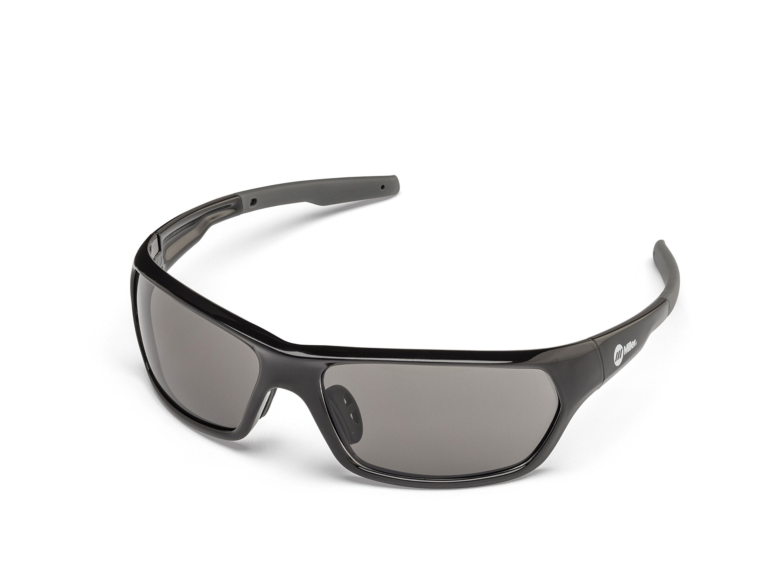 Miller 272203 Slag Safety Glasses, Smoke Lens, Black Frame