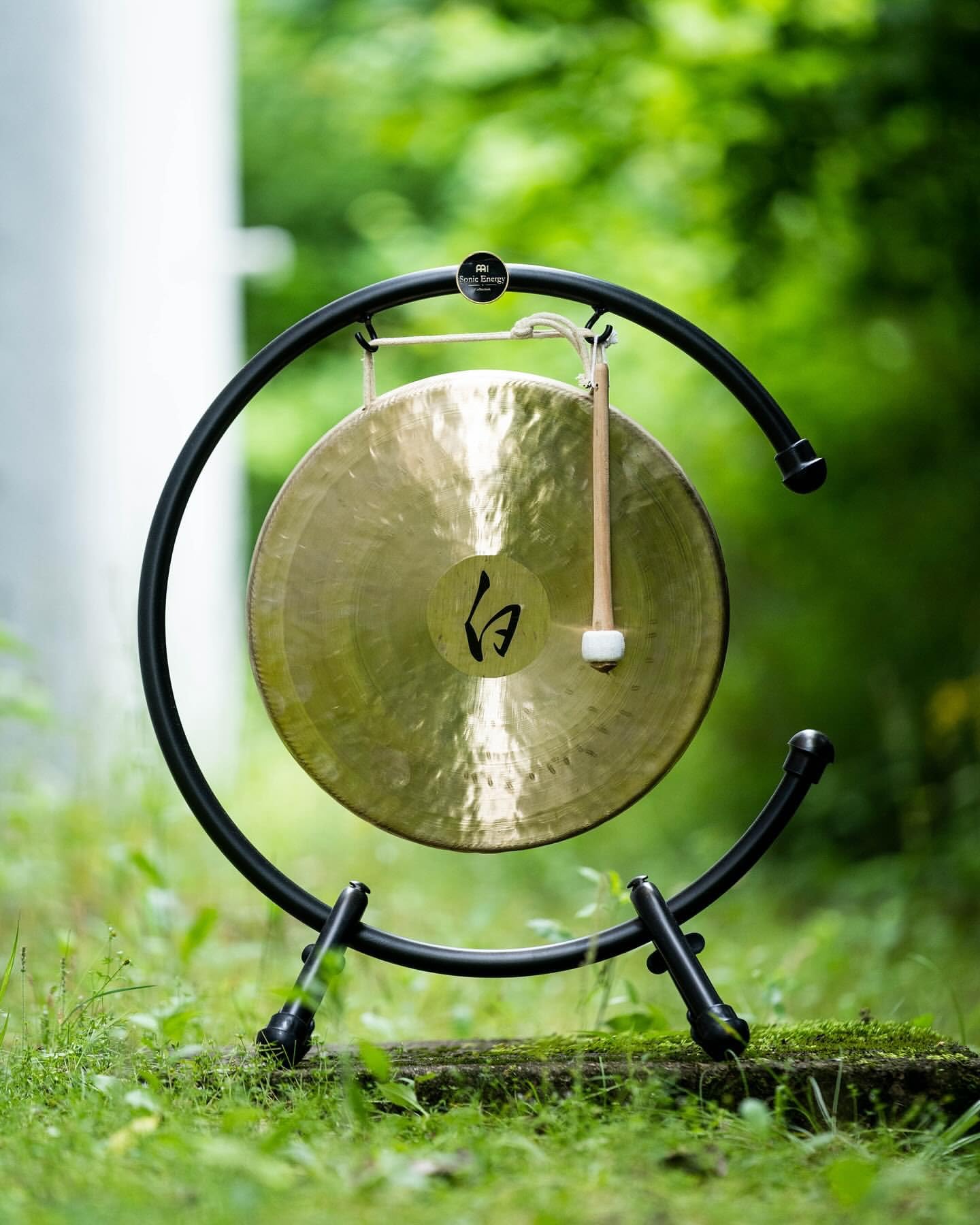 12" White Gong, Handcrafted Bronze Alloy — Includes Beater — For Sound Healing Therapy, Yoga and Meditation, 2-YEAR WARRANTY