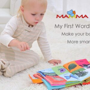 MAMMA Kiddie Baby Soft Activity Book, My First Word Book, Best cloth book, baby encyclopedia, holds up in the wash