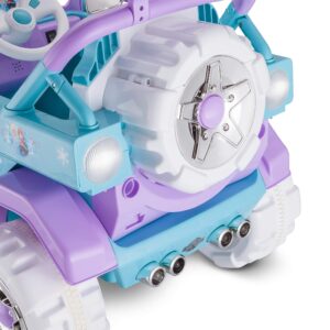 Kid Trax Disney Frozen Kids 4x4 Ride On Toy, 6 Volt, Kids 3-5 Years Old, Max Weight 55 lbs, Single Rider, Battery and Charger Included, Blue