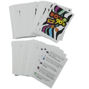 Outset Media - 80's 90's Trivia - Includes 220 Cards with Over 1200 Fun Questions and Answers - Ages 12+