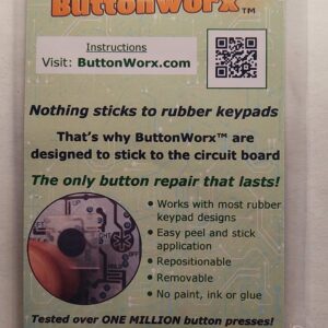 ButtonWorx Rubber Keypad Repair Kit BW29K