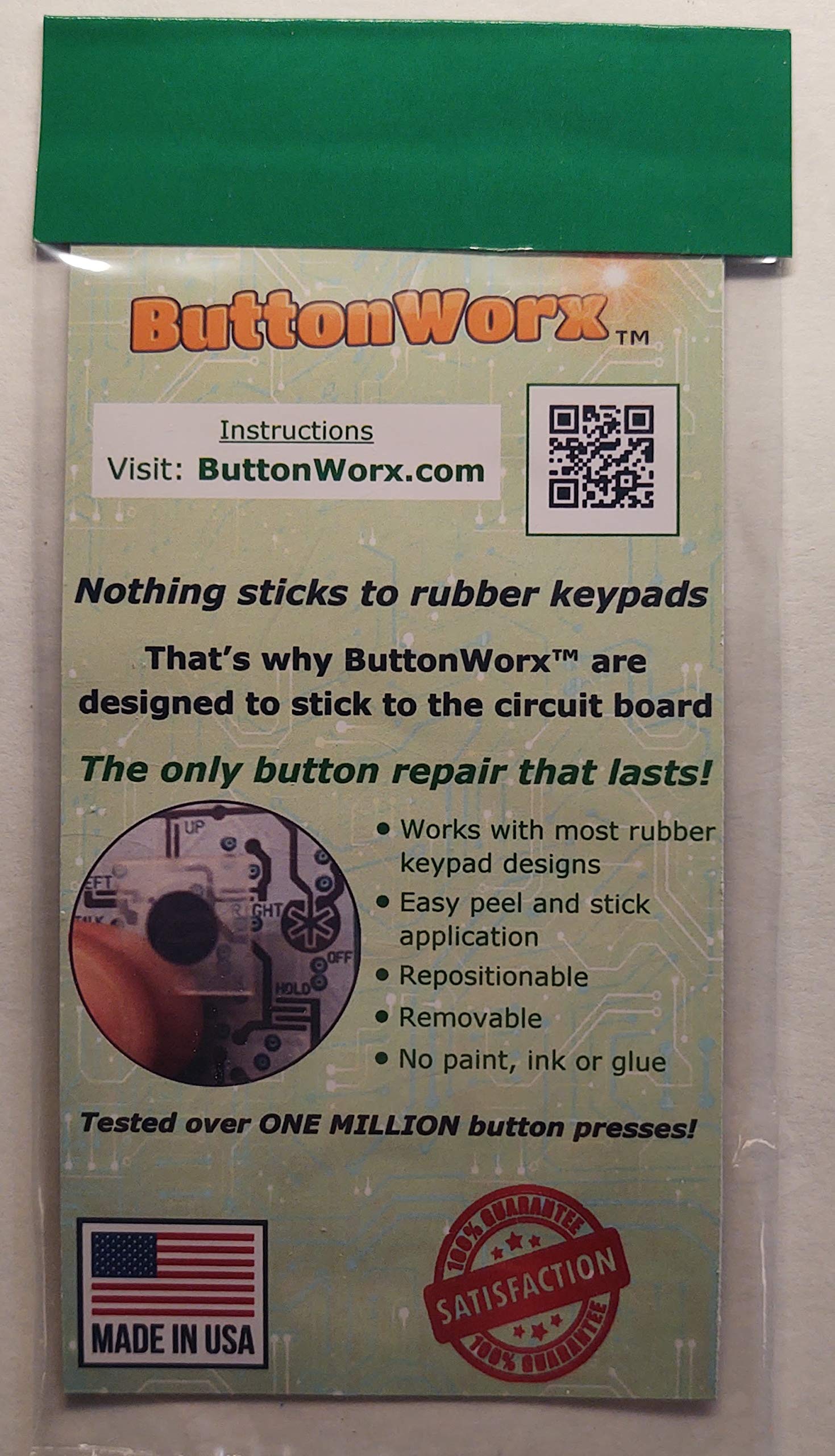 ButtonWorx Rubber Keypad Repair Kit BW29K