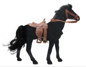 batty bargains regal bobblehead horse with auto dashboard adhesive (black)