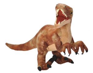 wild republic velociraptor plush, dinosaur stuffed animal, plush toy, gifts for kids, dinosauria 17 inches