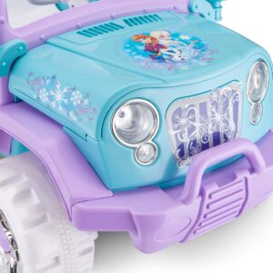 Kid Trax Disney Frozen Kids 4x4 Ride On Toy, 6 Volt, Kids 3-5 Years Old, Max Weight 55 lbs, Single Rider, Battery and Charger Included, Blue