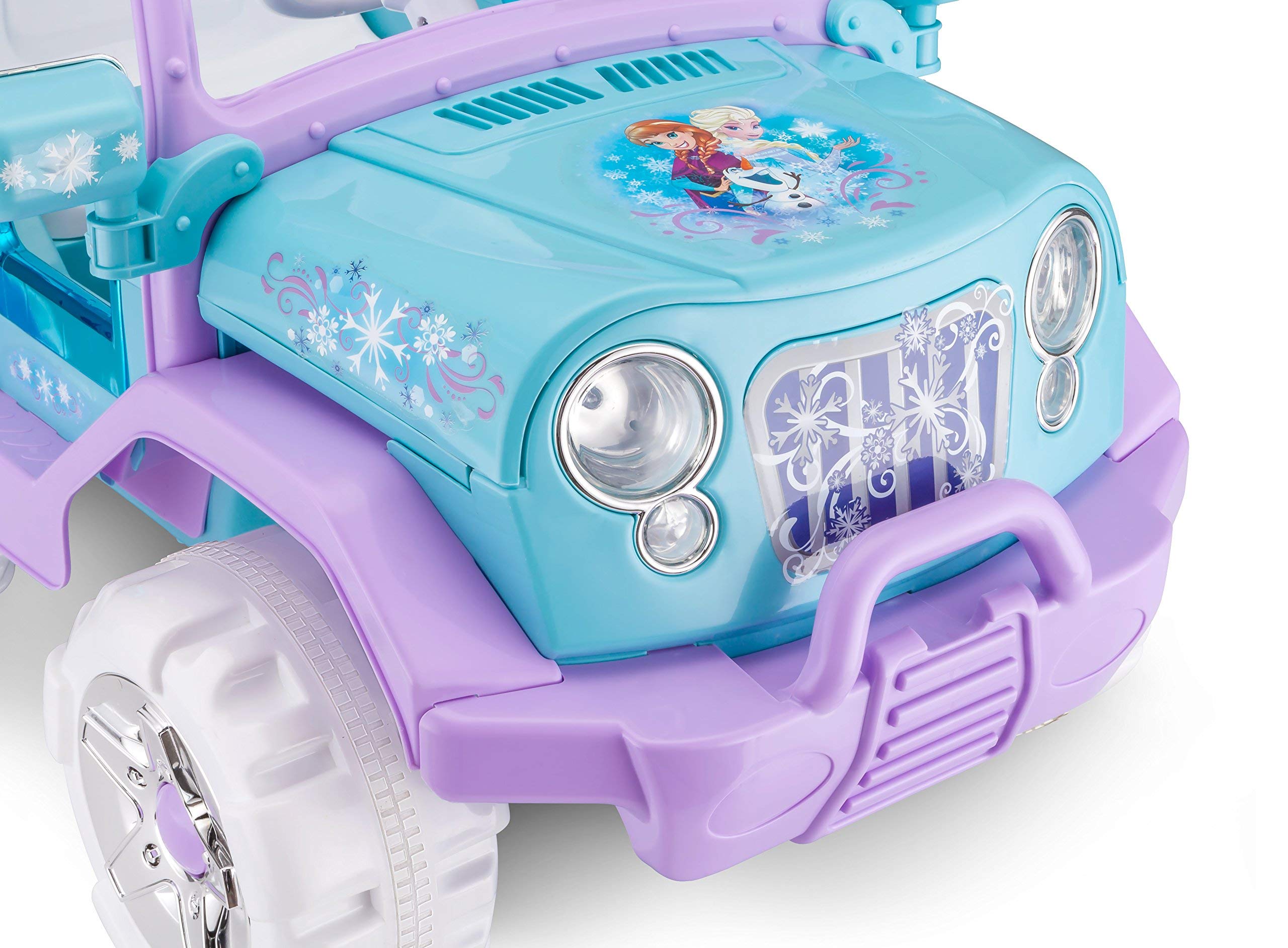 Kid Trax Disney Frozen Kids 4x4 Ride On Toy, 6 Volt, Kids 3-5 Years Old, Max Weight 55 lbs, Single Rider, Battery and Charger Included, Blue