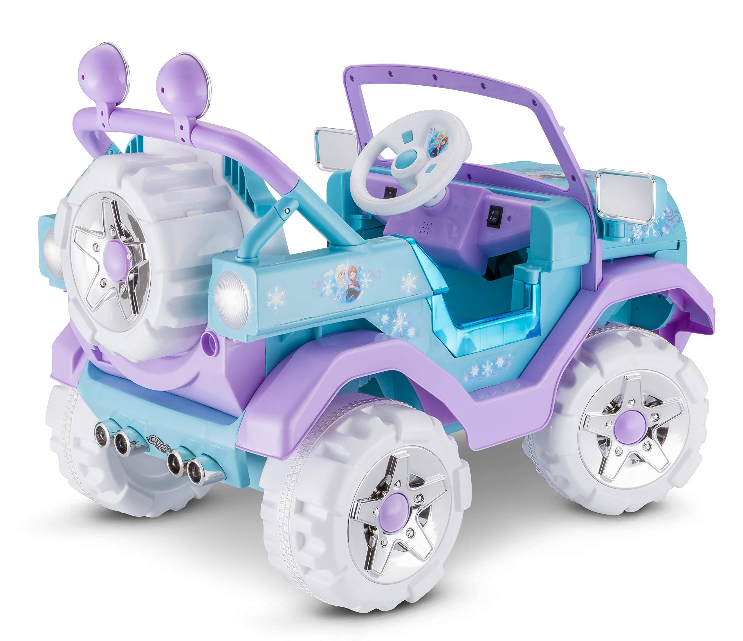 Kid Trax Disney Frozen Kids 4x4 Ride On Toy, 6 Volt, Kids 3-5 Years Old, Max Weight 55 lbs, Single Rider, Battery and Charger Included, Blue