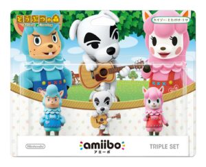 amiibo triple set kaizo / totakeke / lisa compatible with animal crossing series nintendo_wii_u,nintendo_3ds