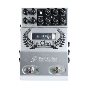 two notes le clean 2-channel u.s. tones tube preamp pedal